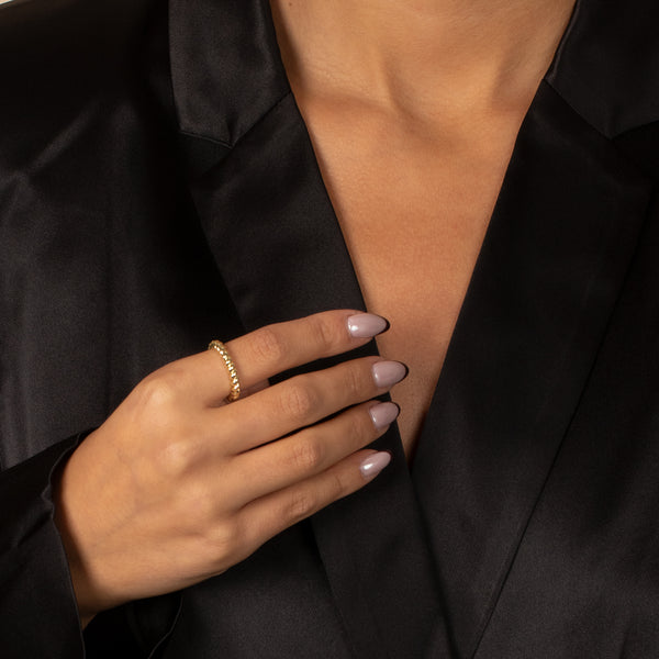 Solid Twisted Rope Band Ring – Adina Eden