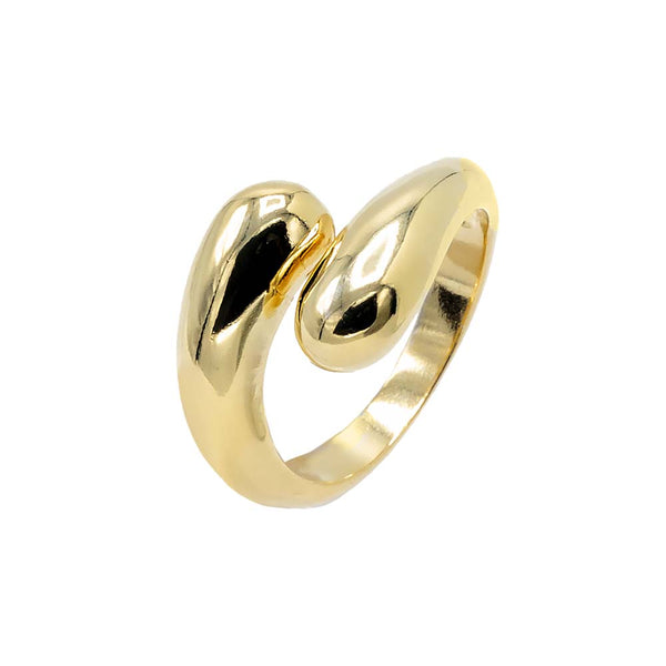 Solid Double Graduated Teardrop Ring – Adina Eden