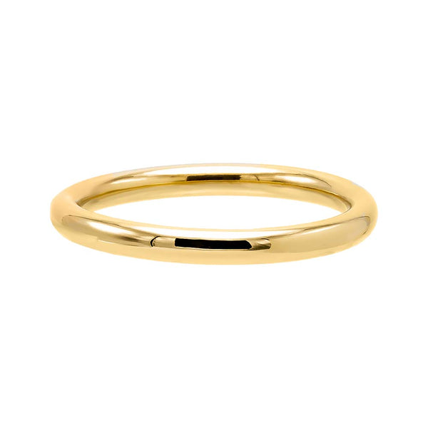 Solid Rounded Hollow Bangle Bracelet – Adina Eden