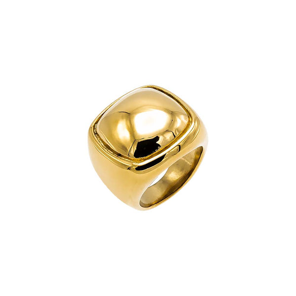 Square Signet Style Statement Ring – Adina Eden