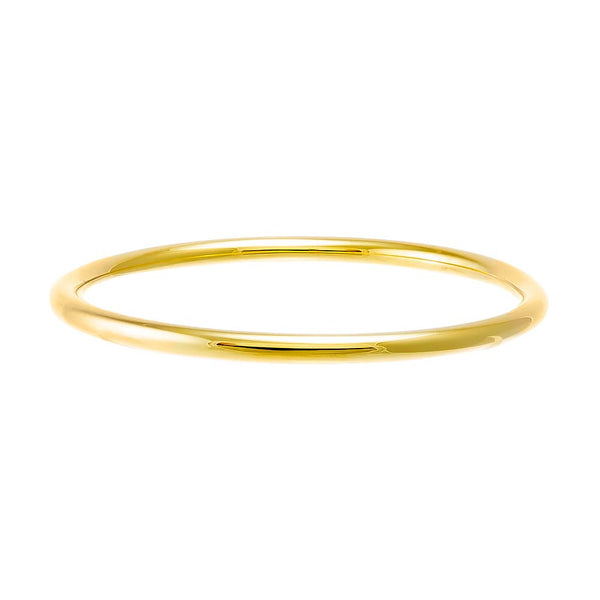 Solid Rounded Bangle Bracelet – Adina Eden