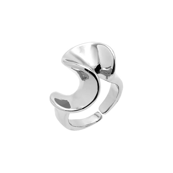 Solid Twirled Wide Ring – Adina Eden