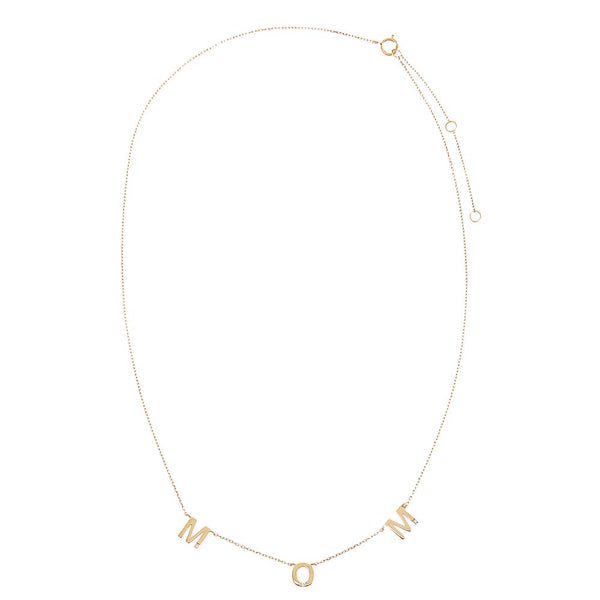 Tiny Diamond Scattered Mom Necklace 14K – Adina Eden
