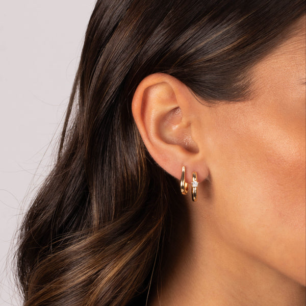 The Ovals Huggie Earring Combo Set – Adina Eden