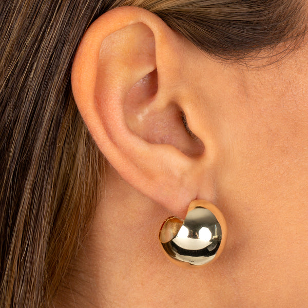 Solid Super Wide Hoop Earring | Adina Eden Jewels