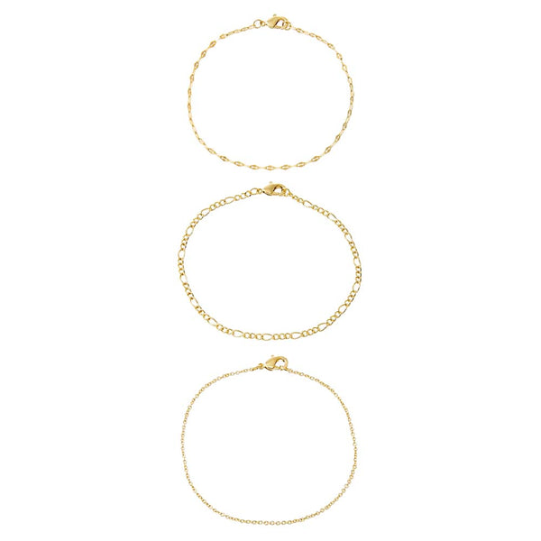 Dainty Chains Bracelet Combo Set – Adina Eden