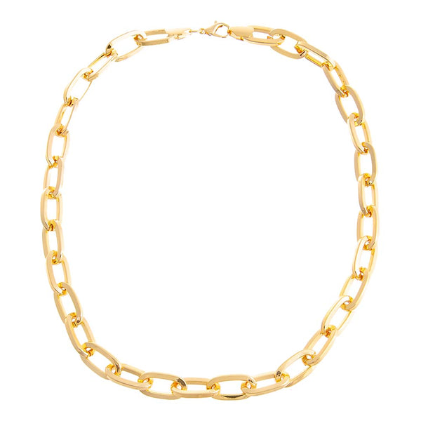 Round Elongated Chain Necklace – Adina Eden