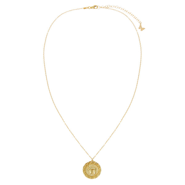 Solid Chai Coin Pendant Necklace – Adina Eden