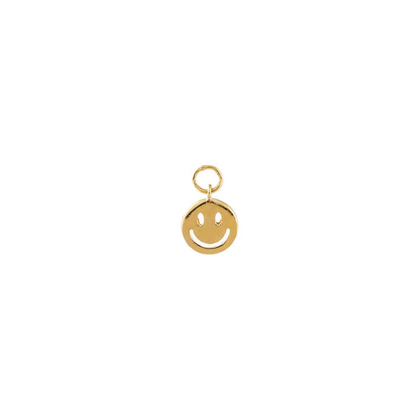 Mini Solid Smiley Face Charm 14K – Adina Eden