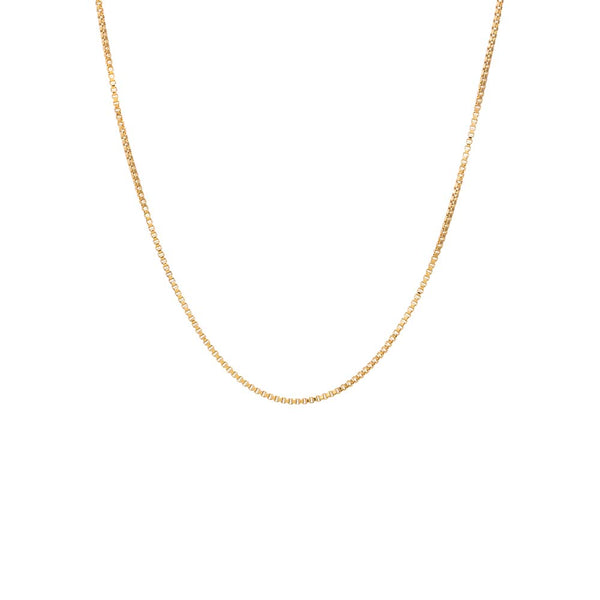 Solid Box Chain Necklace – Adina Eden