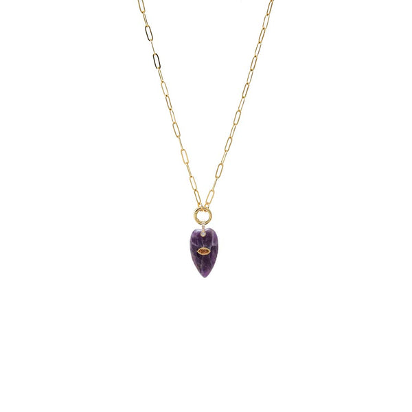 Paperclip Clicker Toggle Link Necklace – Adina Eden