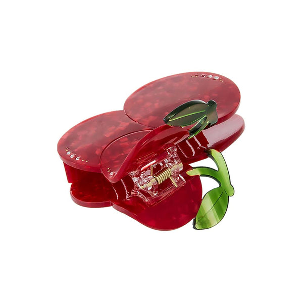 Rhinestone Embellished XL Cherry Claw Clip – Adina Eden