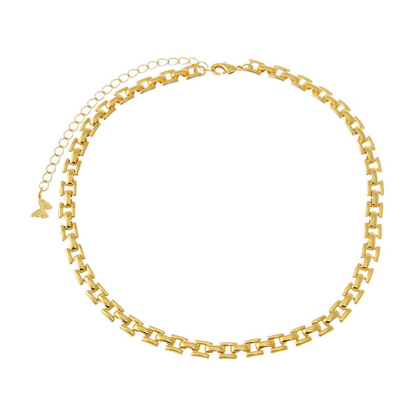 Solid Watch Link Chain Choker – Adina Eden