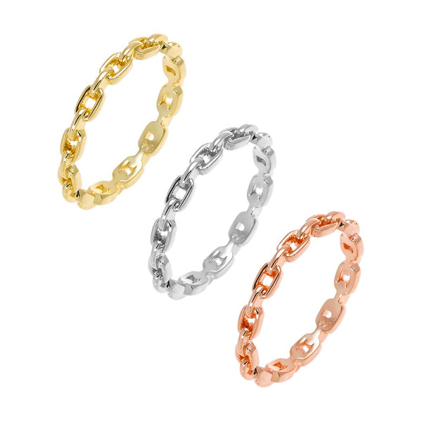 Triple Link Trio Color Ring Set – Adina Eden