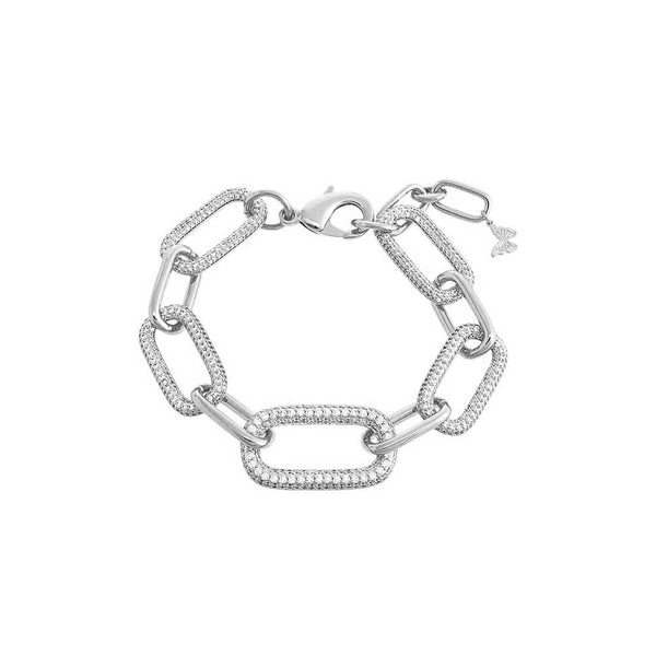 Pave Chunky Open Link Bracelet | Adina Eden Jewels