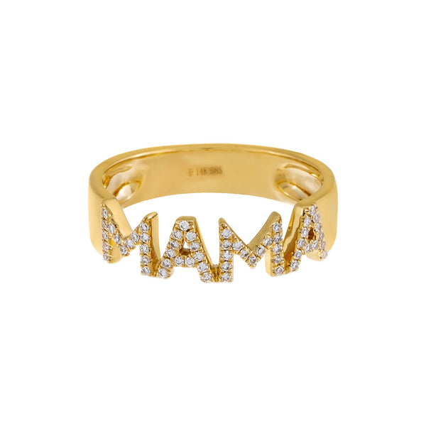 Diamond Mama Ring 14K | Adina Eden Jewels