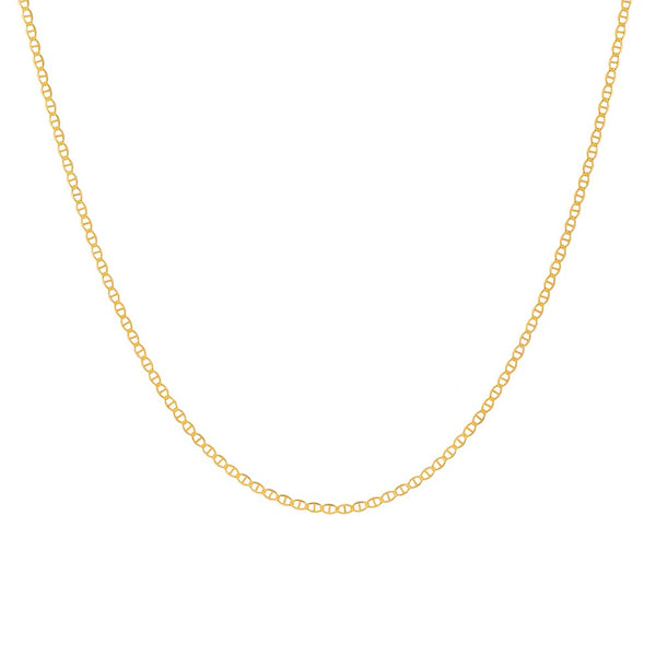 Flat Gucci Chain Necklace 14K | Adina Eden Jewels