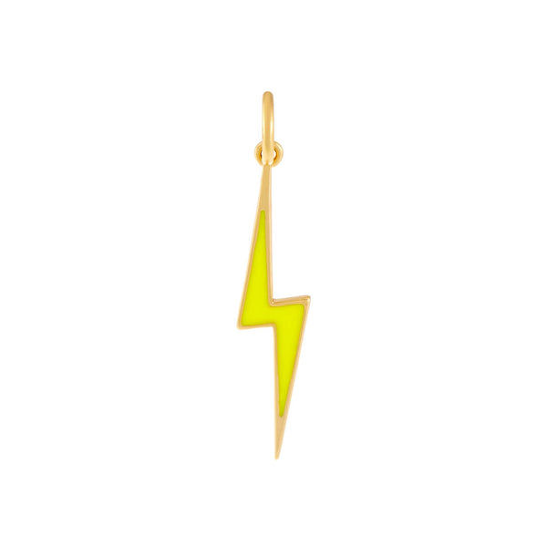 Enamel Lightning Bolt Charm | Adina Eden Jewels
