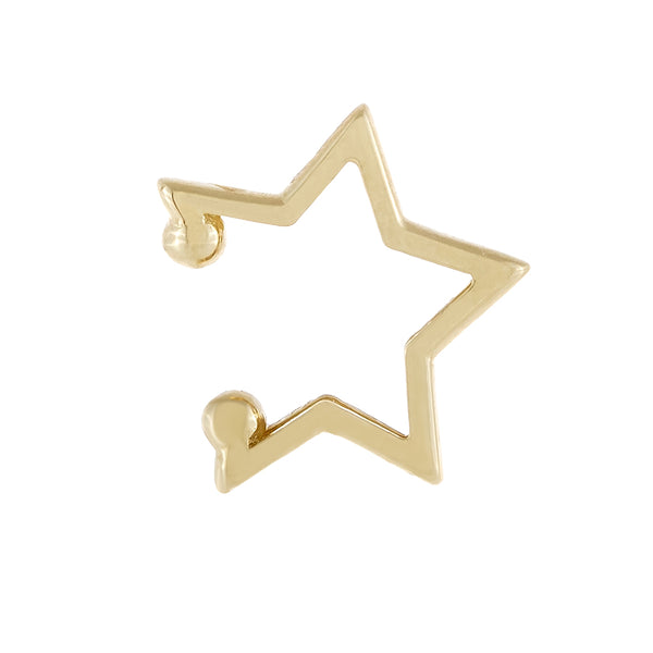 Open Star Ear Cuff 14K | Adina Eden Jewels